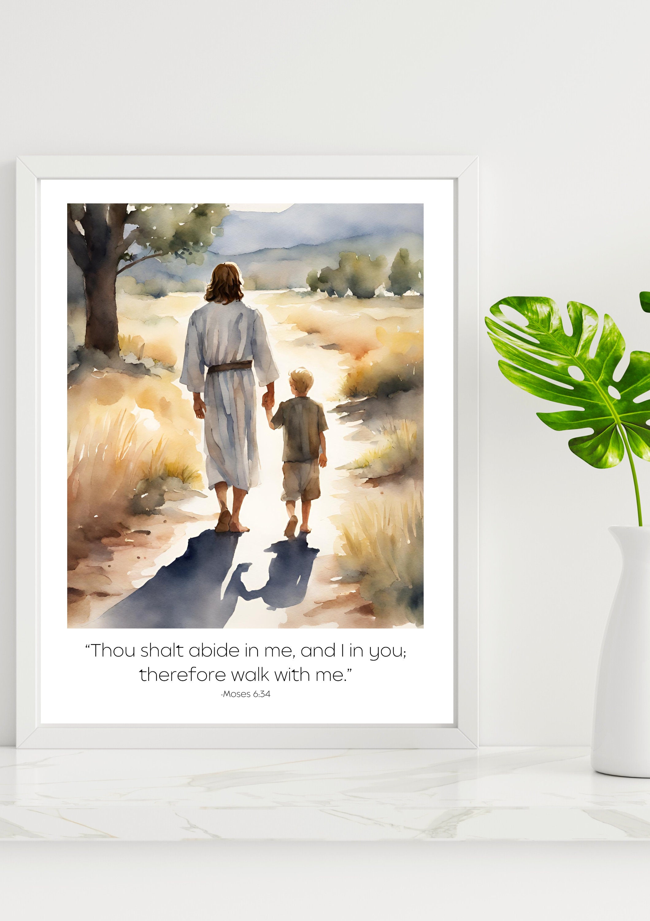 Jesus Christ Watercolor Print: LDS Baptism Gift (digital Download) - Etsy