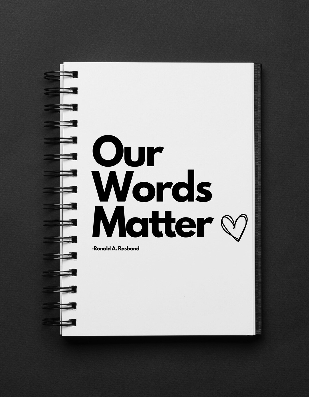 Our Words Matter Journal: Spiral Notebook for School - Etsy