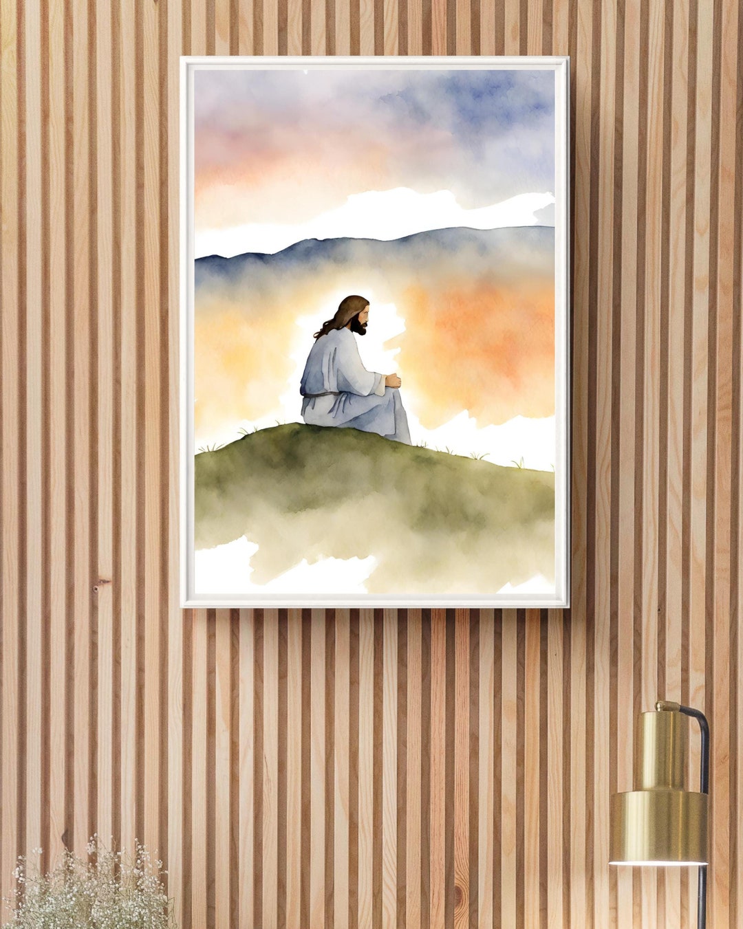 Christian Art, Christ on a Hill, Christ Pondering, Christ Picture LDS ...