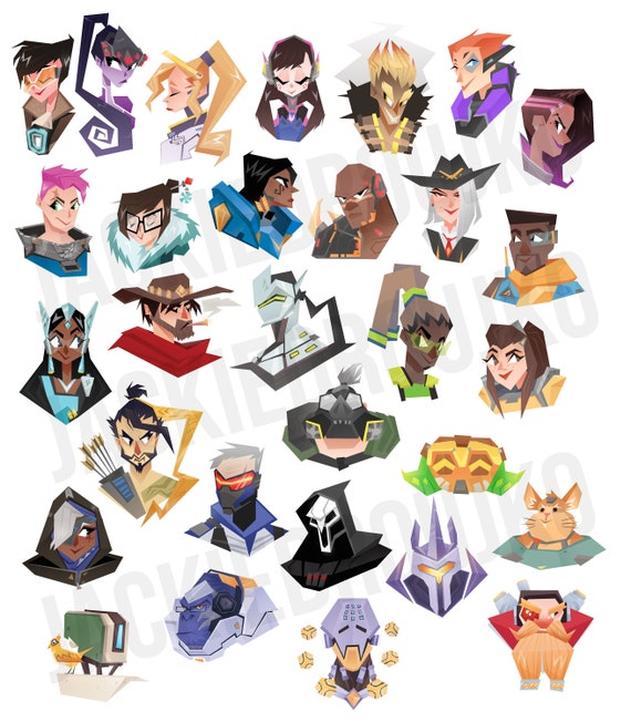 Overwatch Stickers | Etsy
