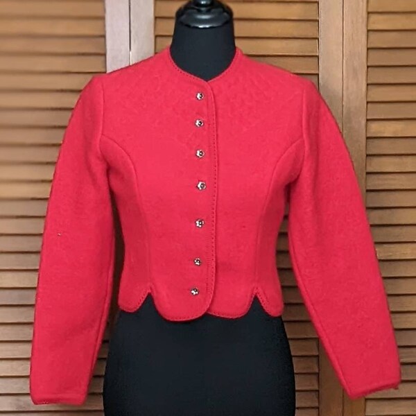 Wool Cropped Jacket - Etsy