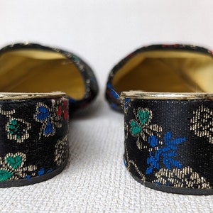 Vintage Bertlyn Mid-century Brocade Wedge Slippers US Size 6-6.5 USA - Etsy