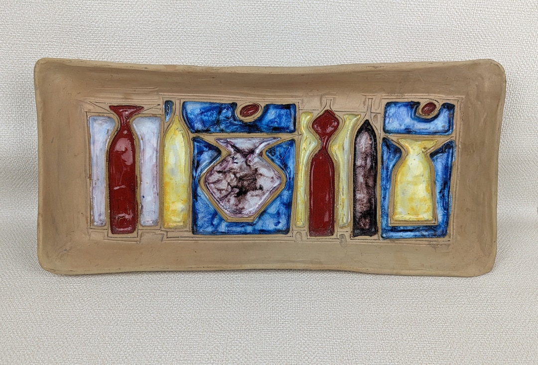 Vintage Raymor Italy Alvino Bagni MCM Terracotta Plaque - 115 - Etsy