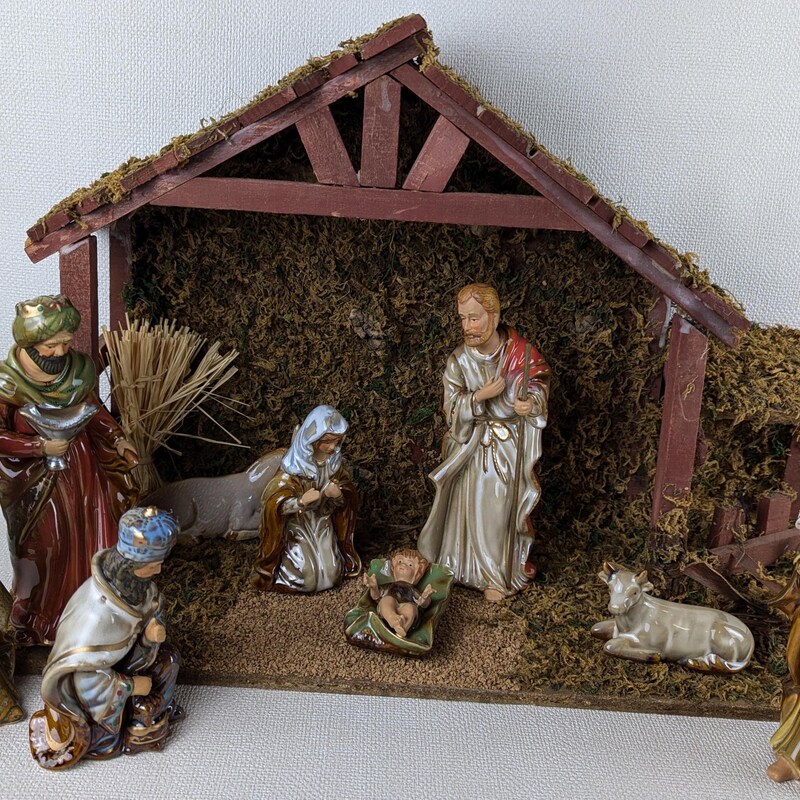Ceramic Nativity - Etsy