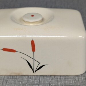 Vintage 1940s Cattail Butter Dish by Universal Pottery - Etsy