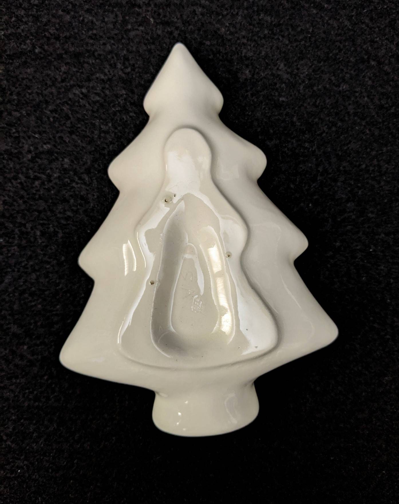 Vintage Trio Ceramic Mold Christmas Tree Candy Dishes Decal | Etsy