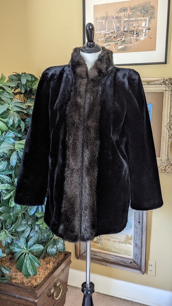 vintage 1940s faux fur - Gem