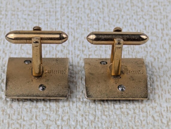 Vintage Swank Monogrammed "R" Mid-Century Cuff Links … - Gem