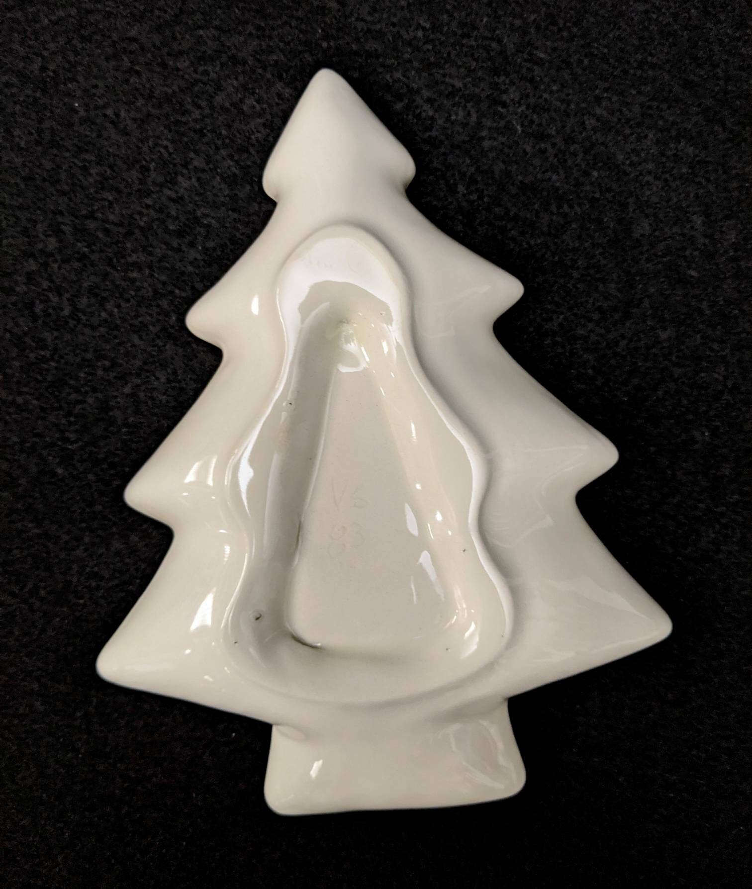 Vintage Trio Ceramic Mold Christmas Tree Candy Dishes Decal | Etsy