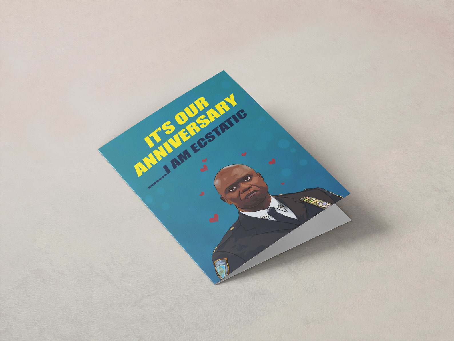 Brooklyn Captain Holt I Am Ecstatic Birthday Anniversary - Etsy UK