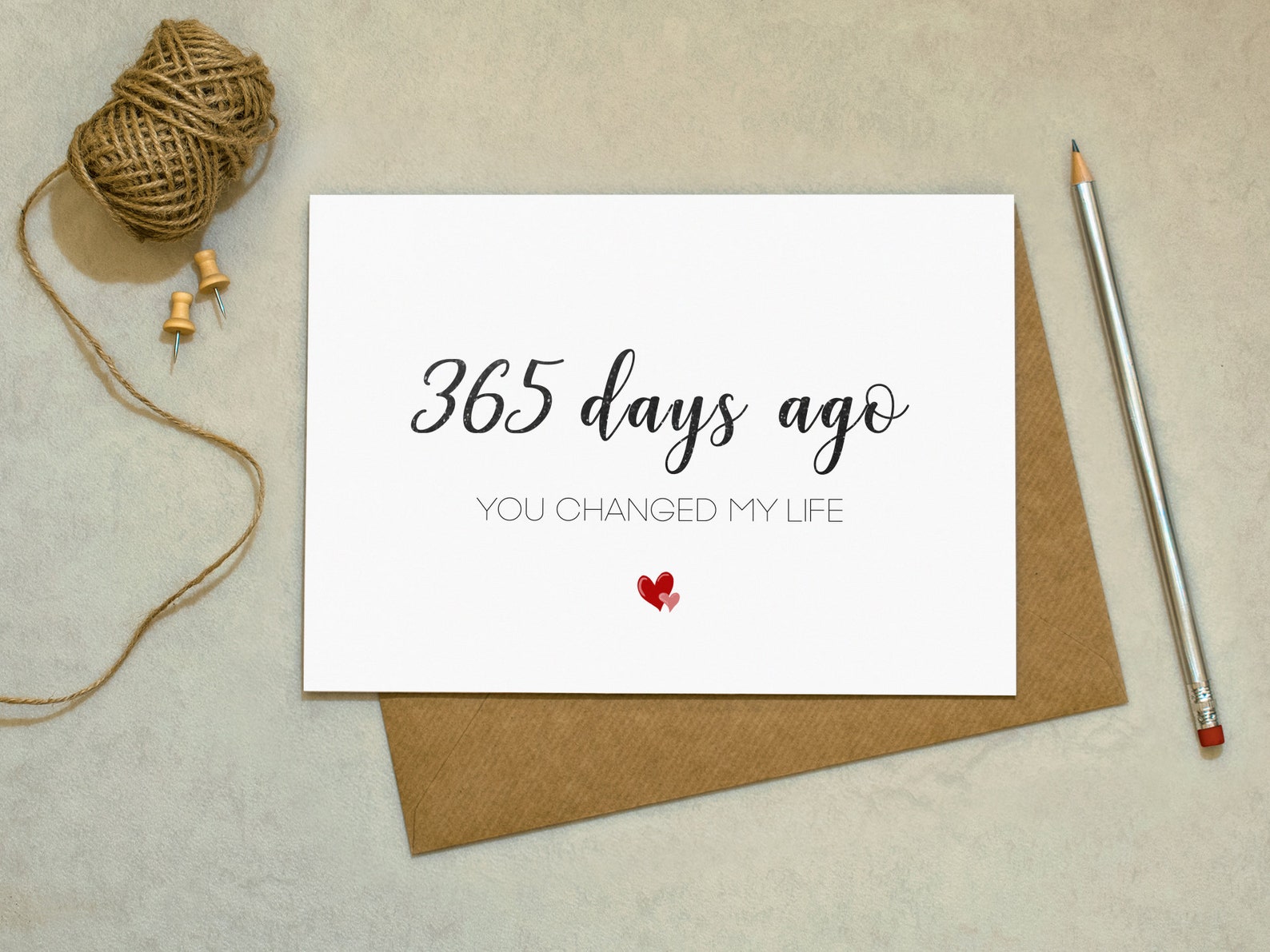 365 Days Ago Greetings Card Love Card Anniversary Card - Etsy