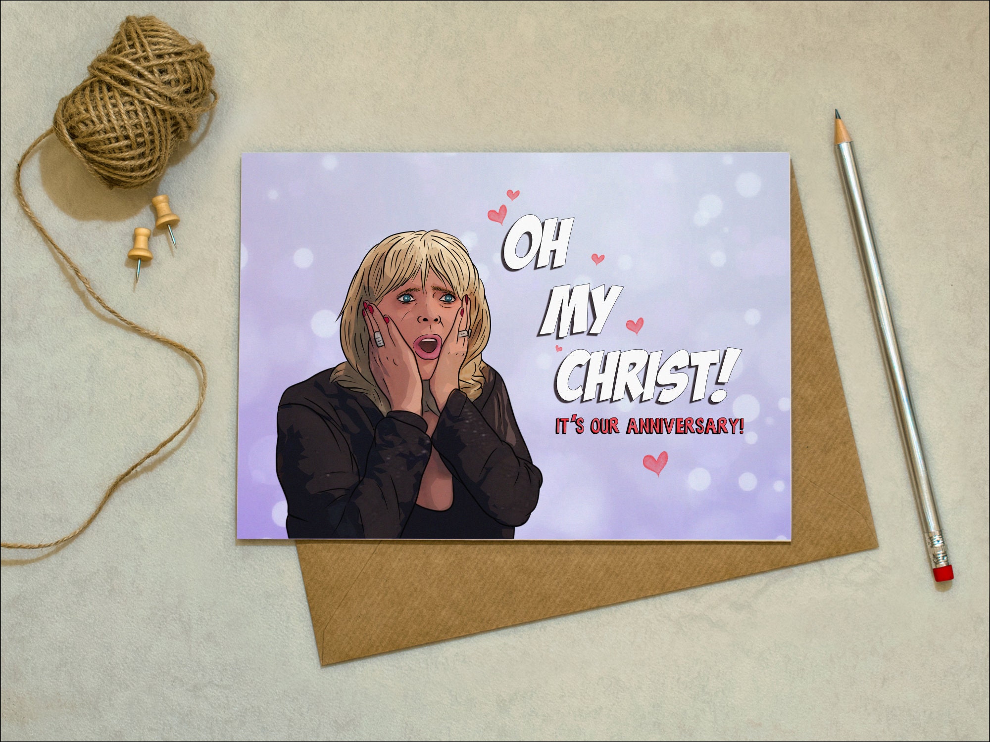 Gavin and Stacey - Pam Oh My Christ - Greetings Card - Etsy UK