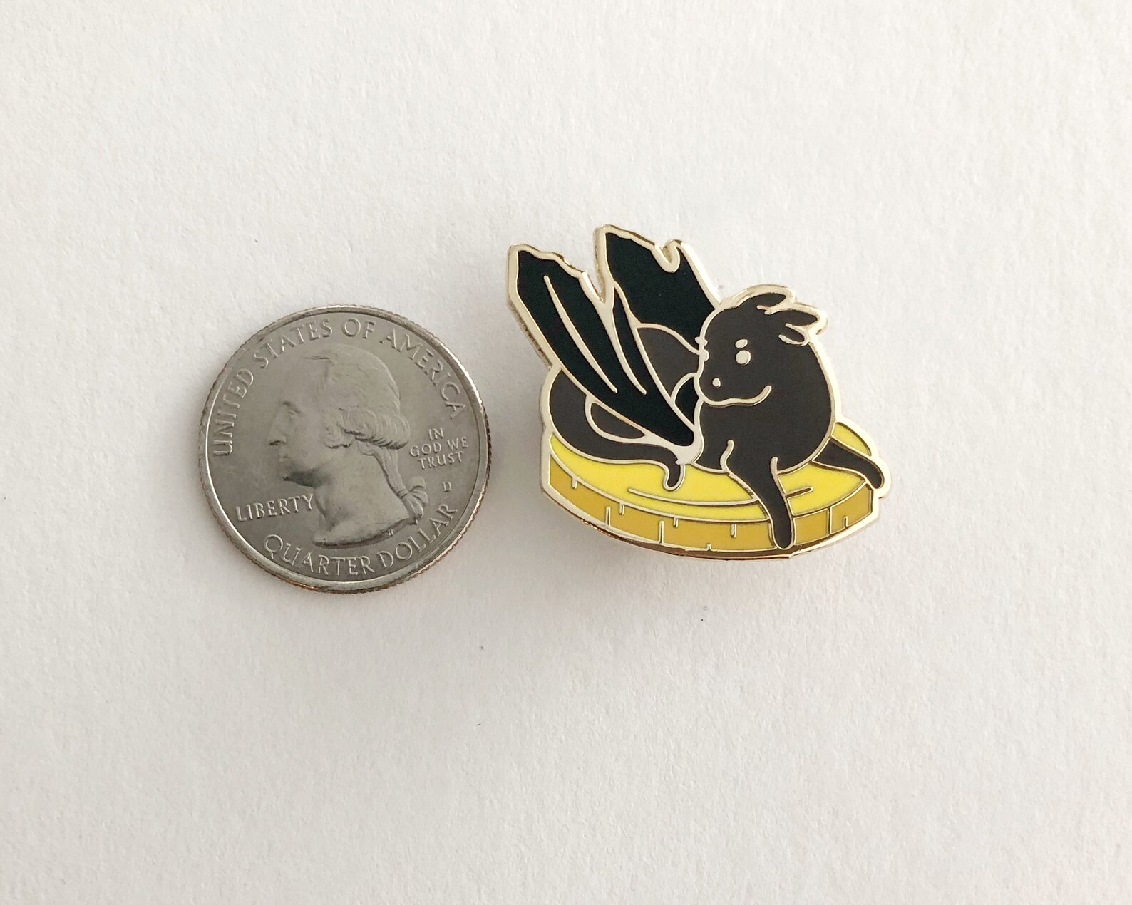 Coin Hoarding Tiny Dragon Tiniest Hoard Hard Enamel Pin | Etsy