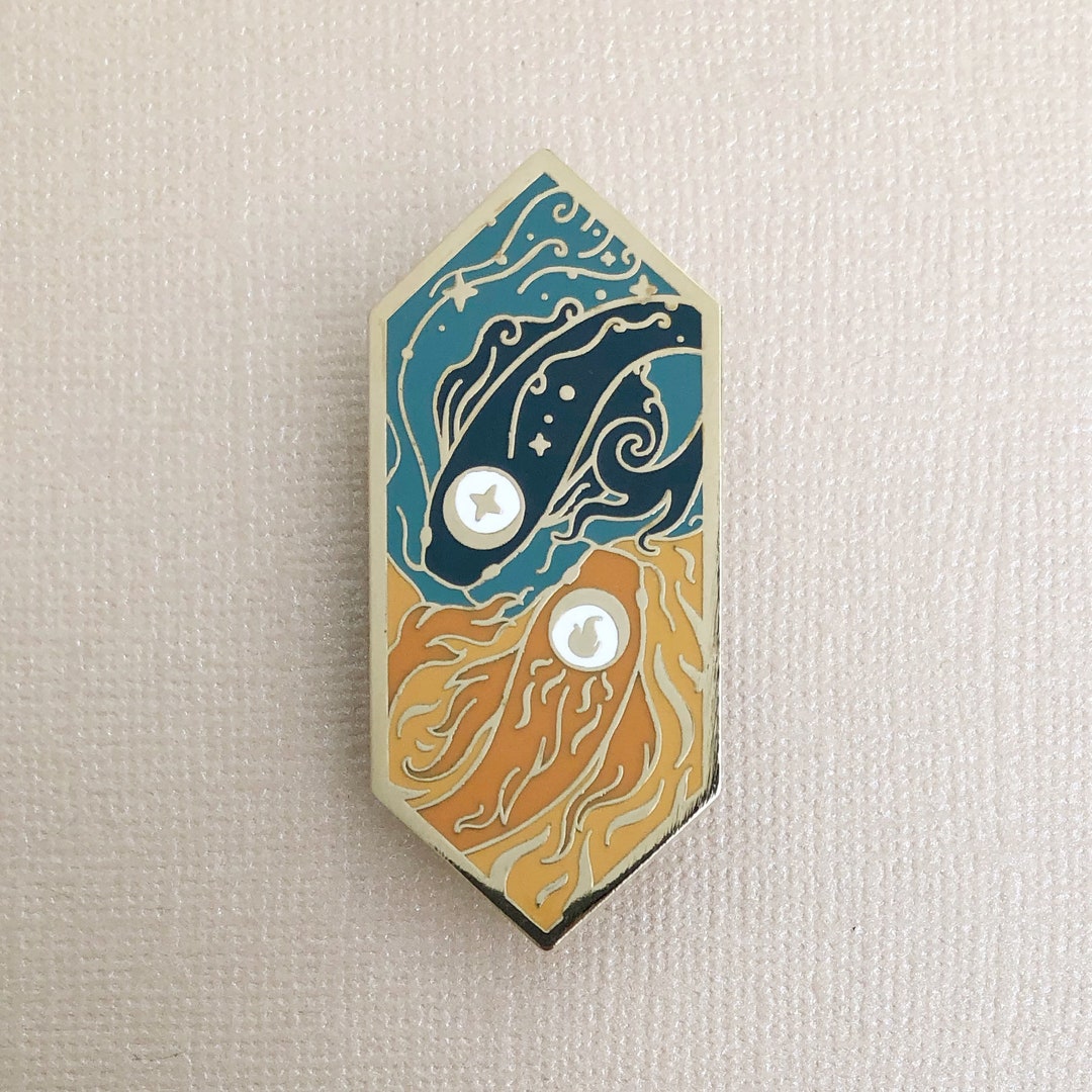 School of Magic: Evocation (gold Plating) - Hard Enamel Pin - Etsy