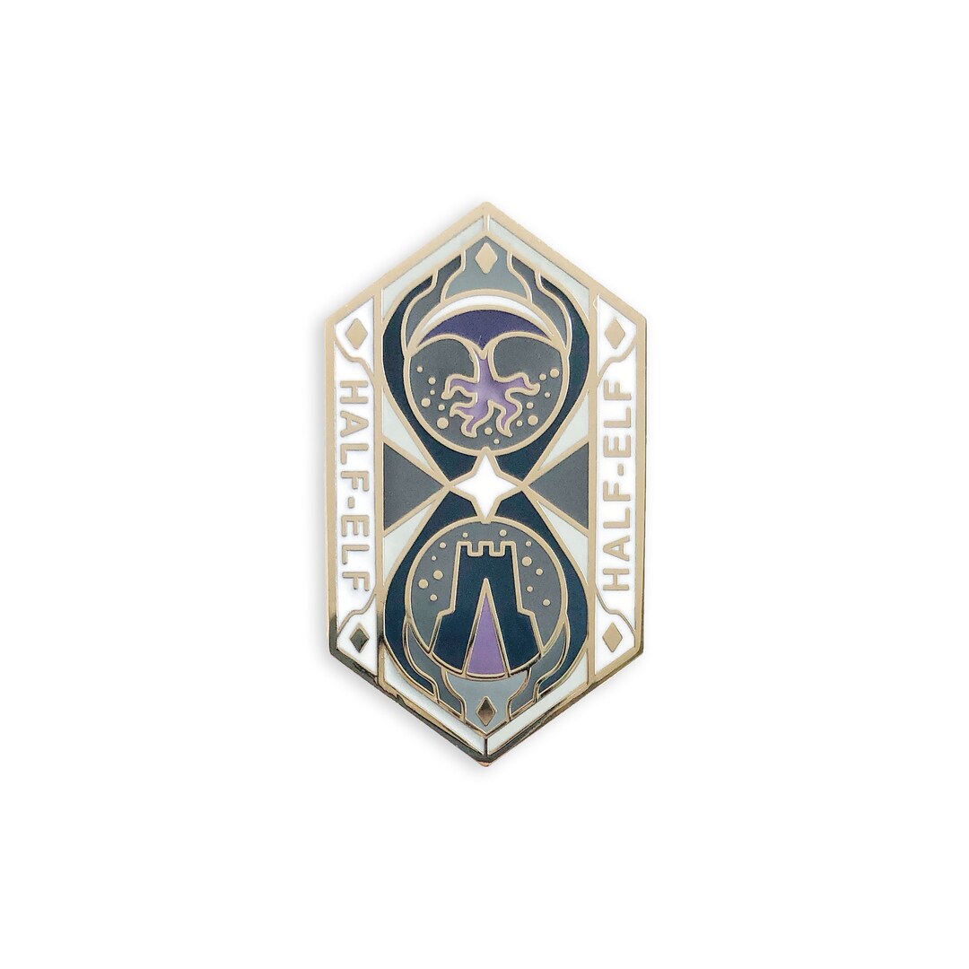Half-elf - Character Builder Series - Hard Enamel Pin - Etsy