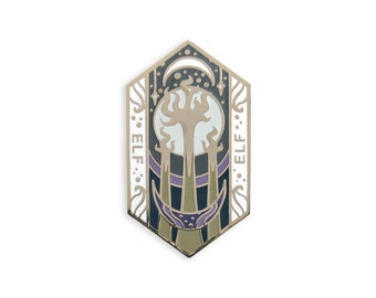 Half-elf Character Builder Series Hard Enamel Pin - Etsy