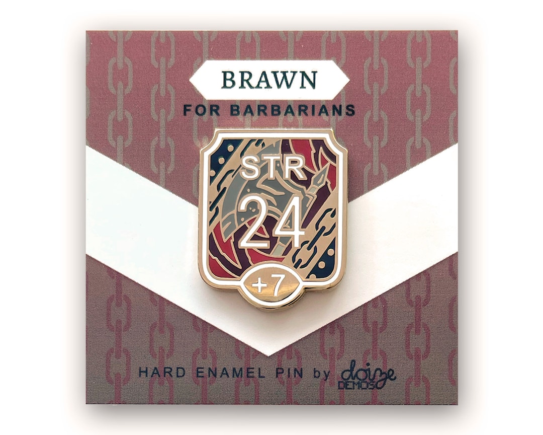 Strength+7 Brawn for Barbarians - Ability Score Series - Hard Enamel ...