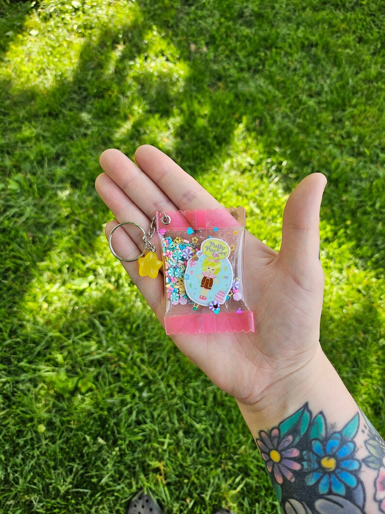 Polly Pocket Nostalgia / Pink Pastel / Cute ''candy'' Shaker Keychain ...