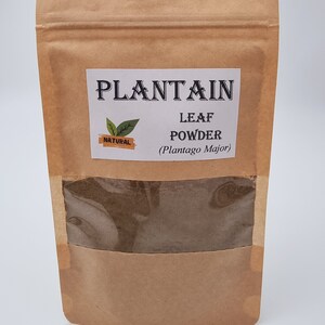 Plantain Leaf Powder | Plantago Major Premium Grade | Herbal - Etsy
