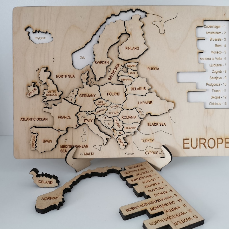 Wooden Map - Etsy