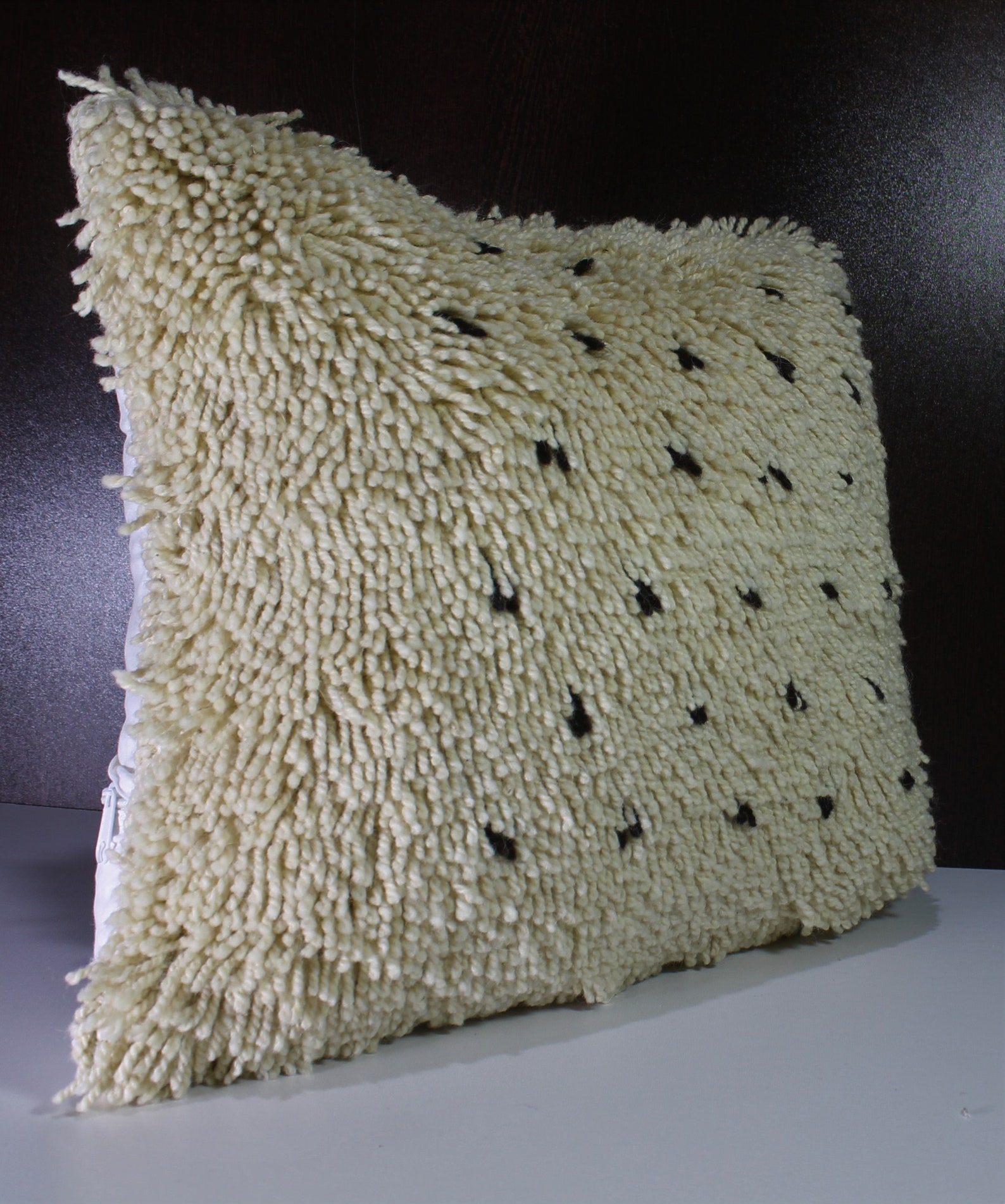 Throw Pillow Shag Pillow Shaggy Pillow Decorative Kilim - Etsy