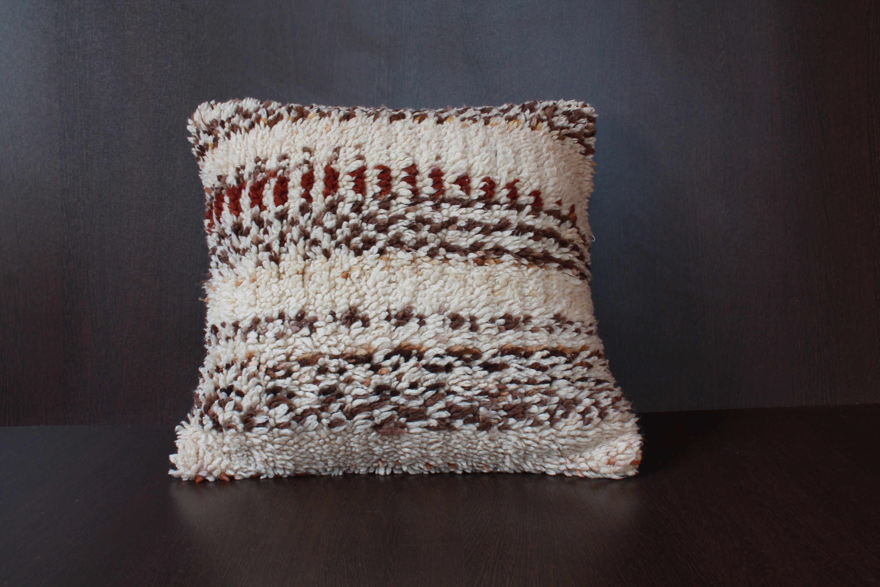 Throw Pillow Shag Pillow Shaggy Pillow Decorative Kilim - Etsy