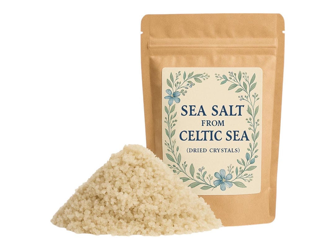 Sea Salt From Celtic Sea | Moist | Crystals | Fine Grain | Light Gray ...