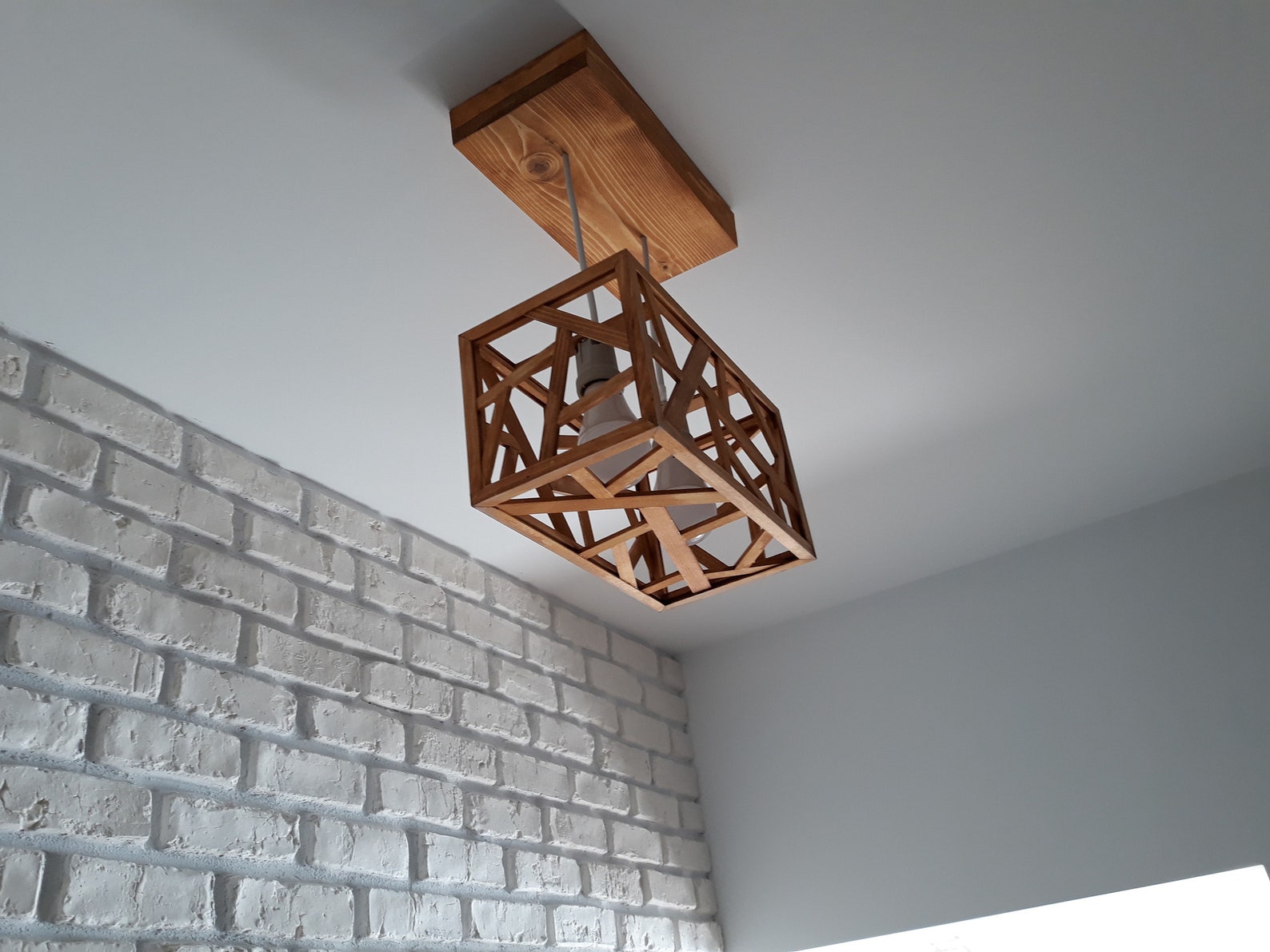 Wooden Hanging Lamp Pendant Lighting Wood Lamp Wooden Lamp - Etsy