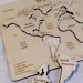 World Wooden Puzzle Map With Borders Countries Under/ World Map Puzzle ...