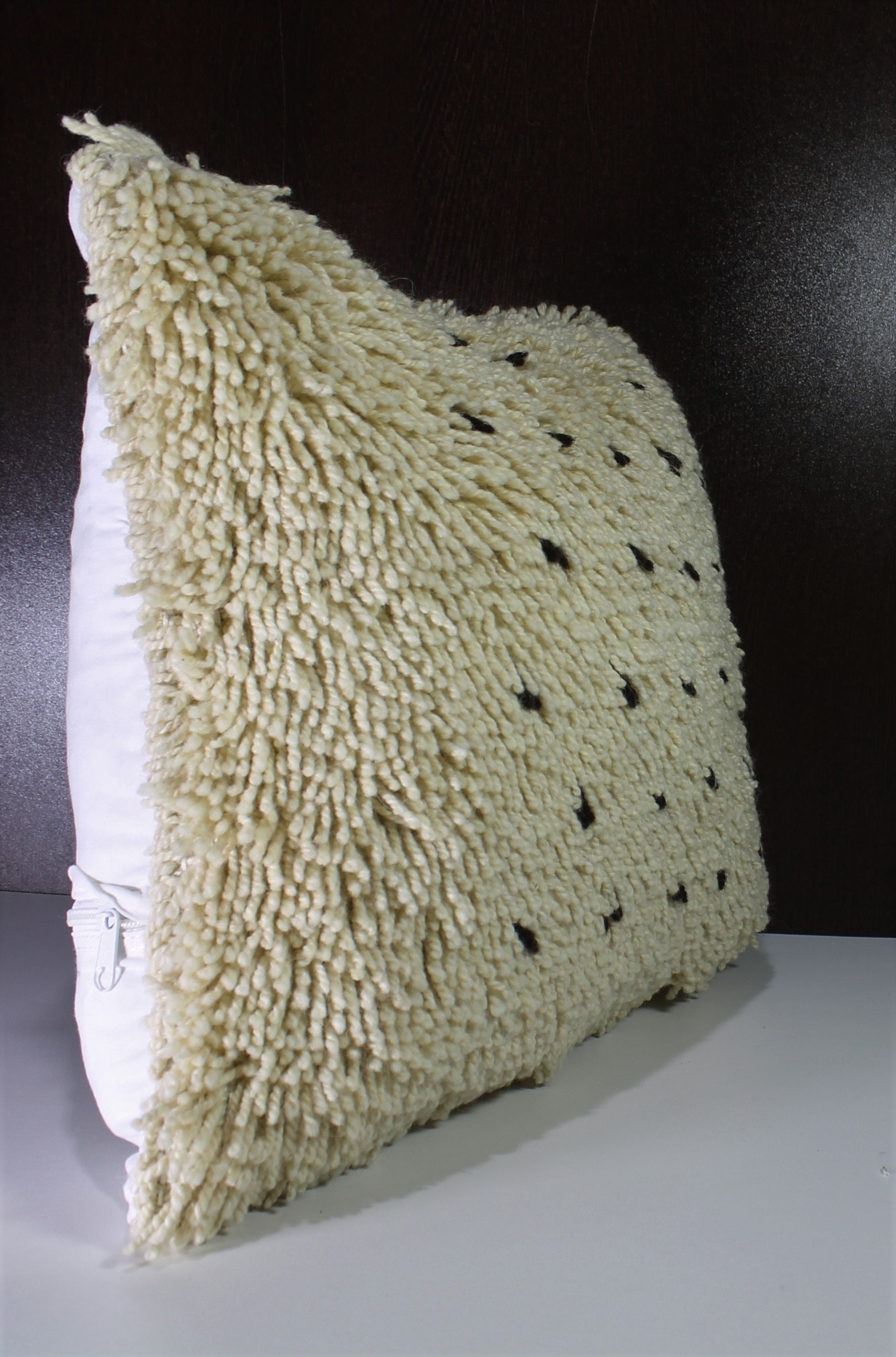 Throw Pillow Shag Pillow Shaggy Pillow Decorative Kilim | Etsy