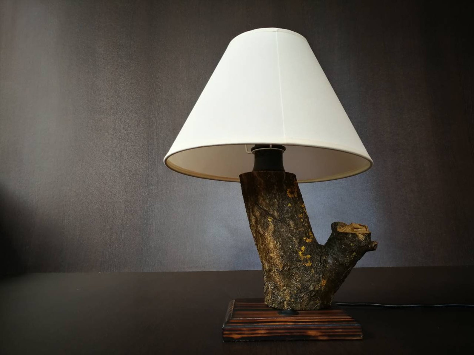 Wood Lamp Driftwood Lamp Rustic Desk Lamp Loft Table Lamp - Etsy
