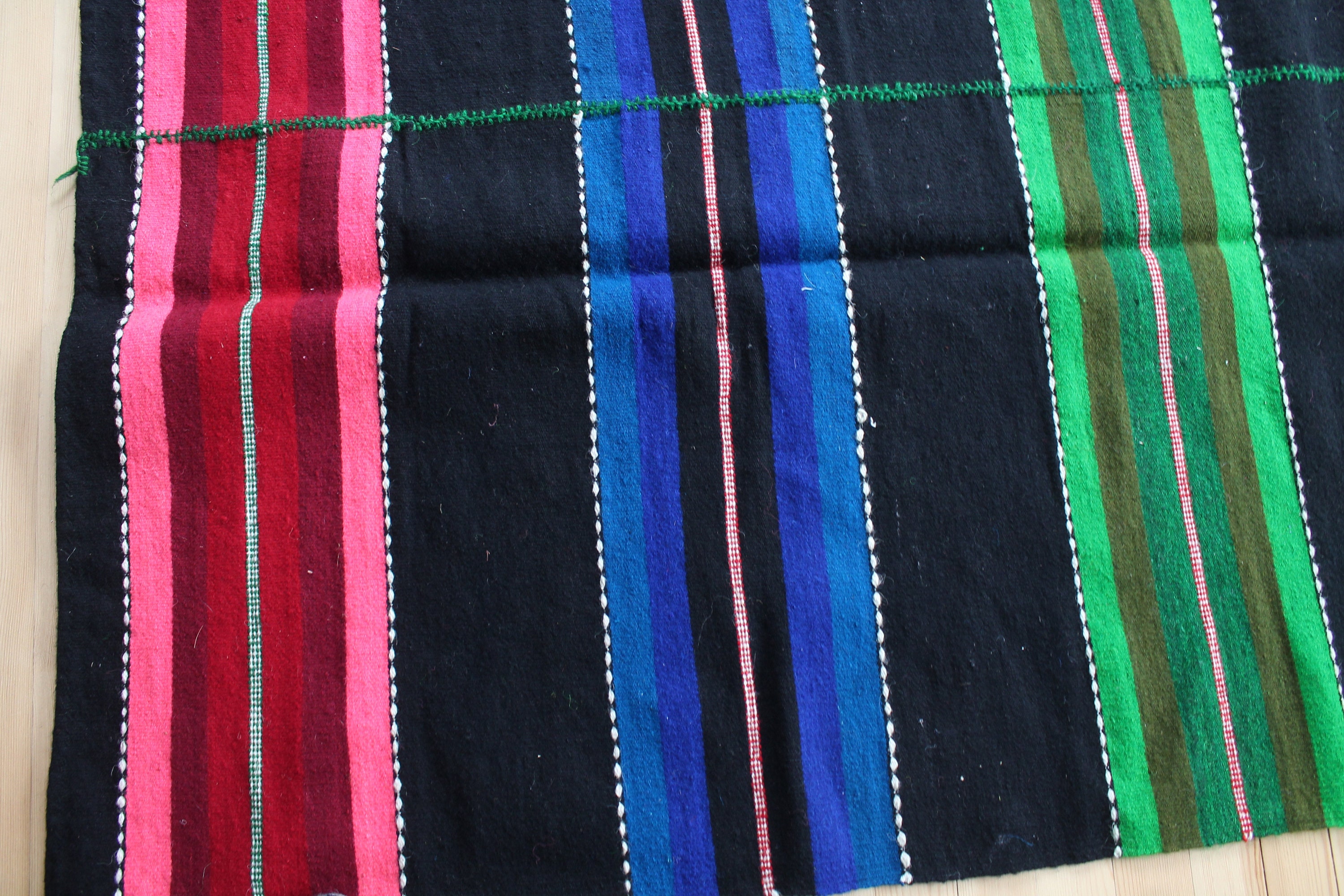 Vintage Bulgarian Hand Woven Wool Kilim Rug. Woolen Rug | Etsy