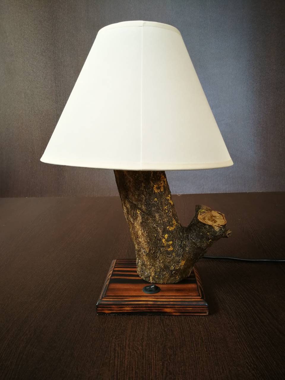 Wood Lamp Driftwood Lamp Rustic Desk Lamp Loft Table Lamp - Etsy