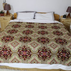 Floral Jacquard Bedspread Brocade Bed Cover Spread Throw - Etsy