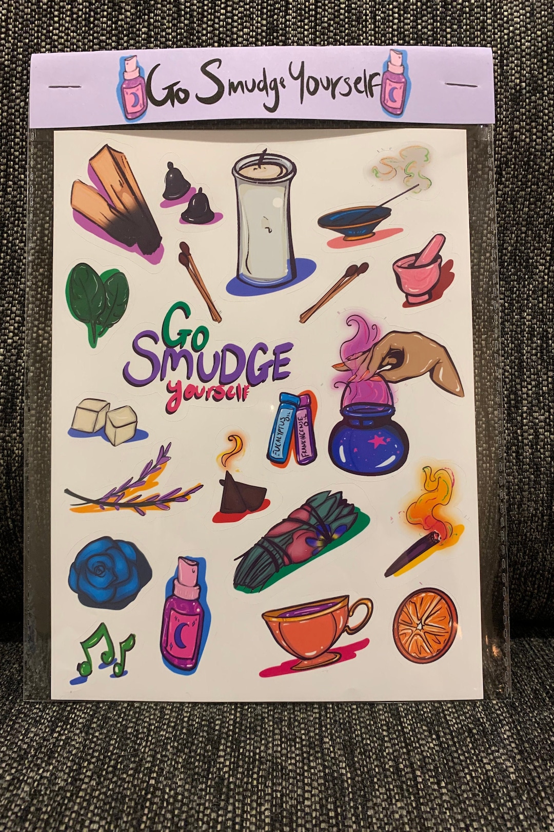 Go Smudge Yourself Sticker Sheet - Etsy