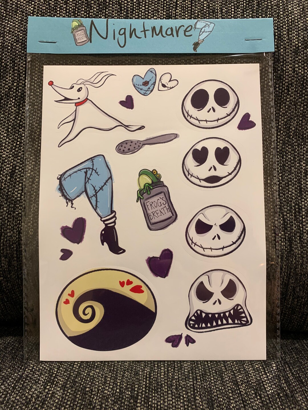 Nightmare Sticker Sheet - Etsy