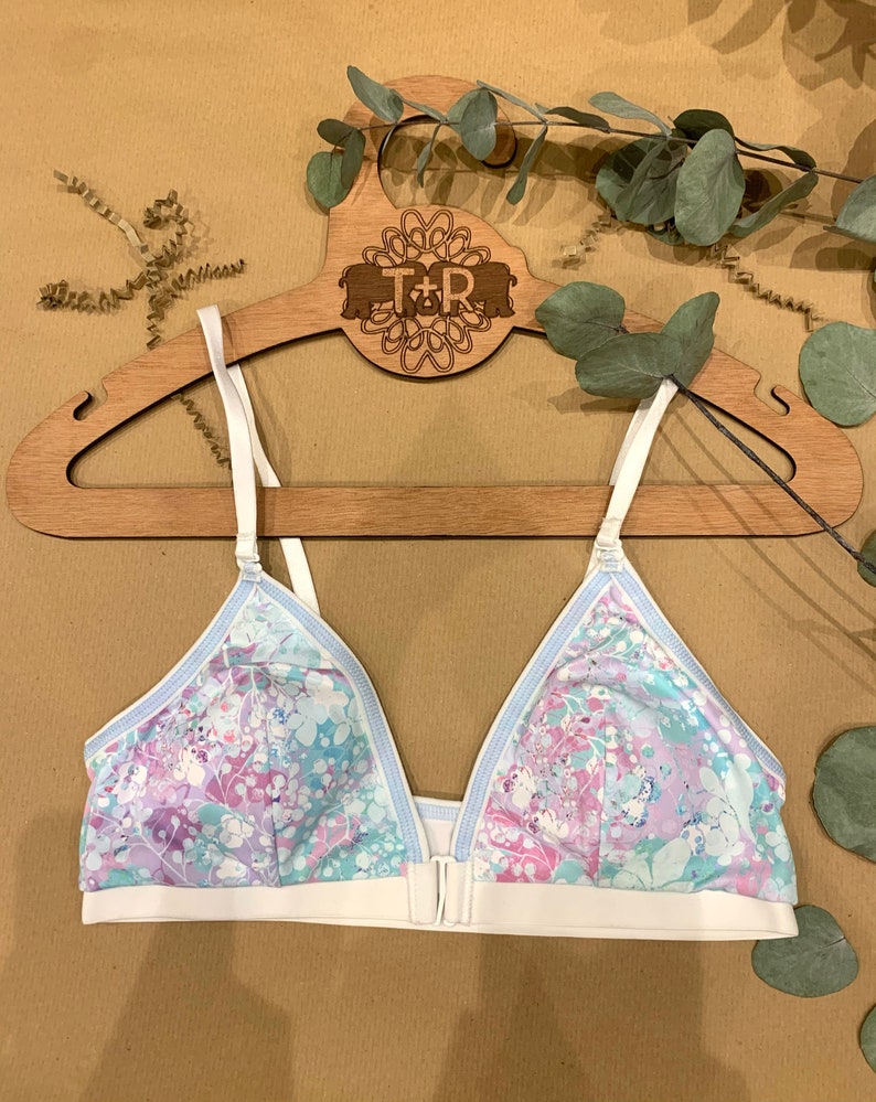 Soft Cup Triangle Front Open Bralette - Etsy