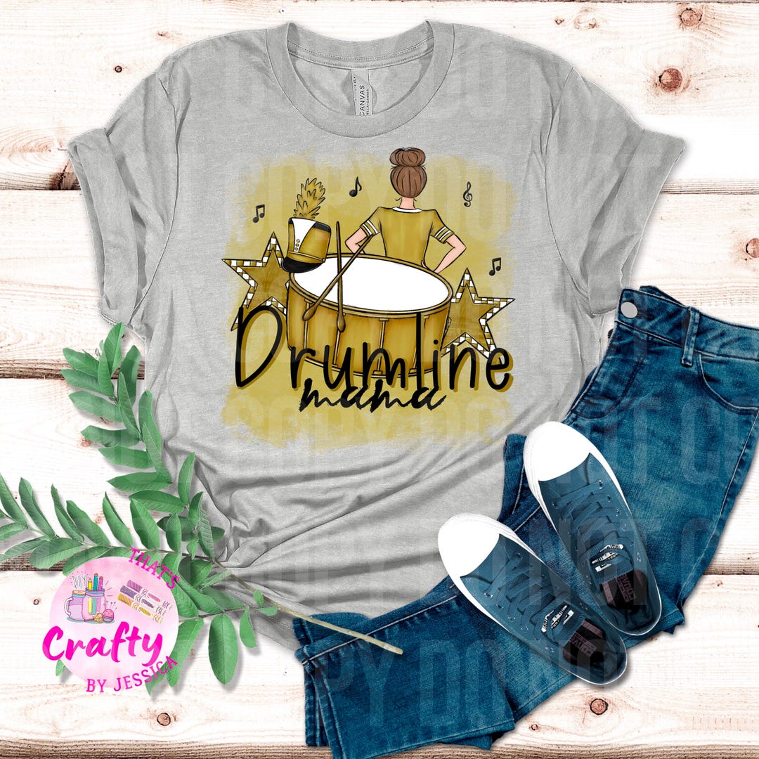 Gold Drumline Mama PNG, Digital File, Band Sublimation Design - Etsy