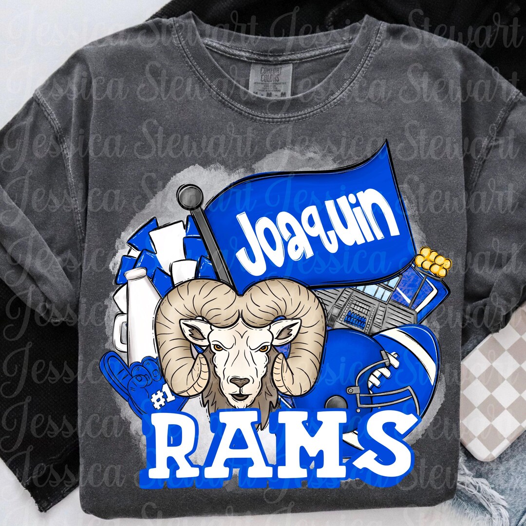 Joaquin Rams Pennant Football Mix Retro PNG, Digital File, Football ...