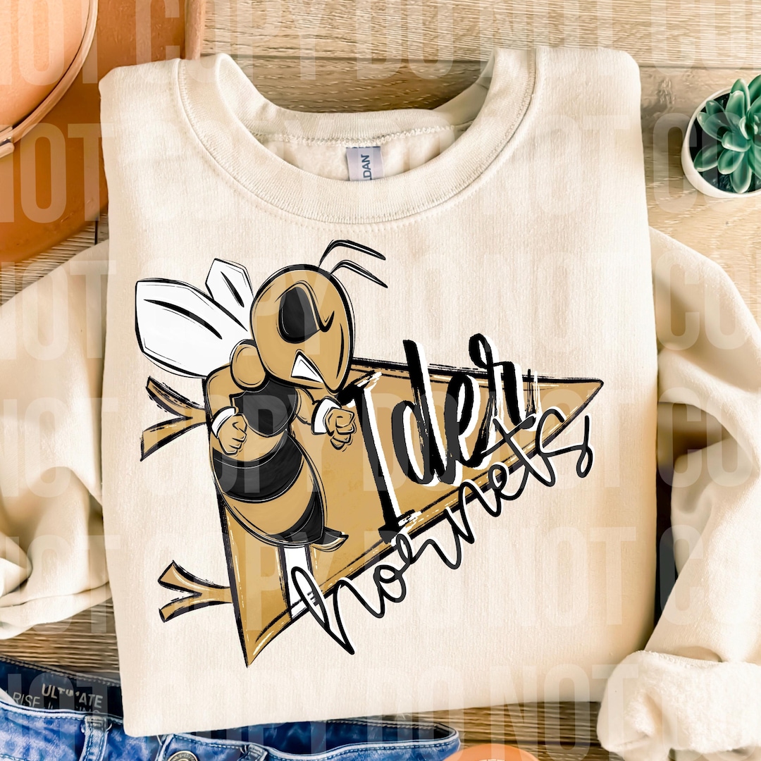 Ider Hornets Custom Pennant Retro PNG, Digital File, Football, Band ...