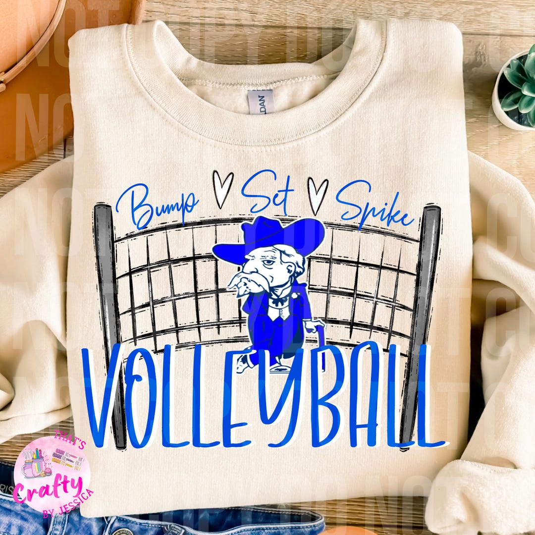 CUSTOM Bump Set Spike Blue Rebels Volleyball PNG, Digital File ...