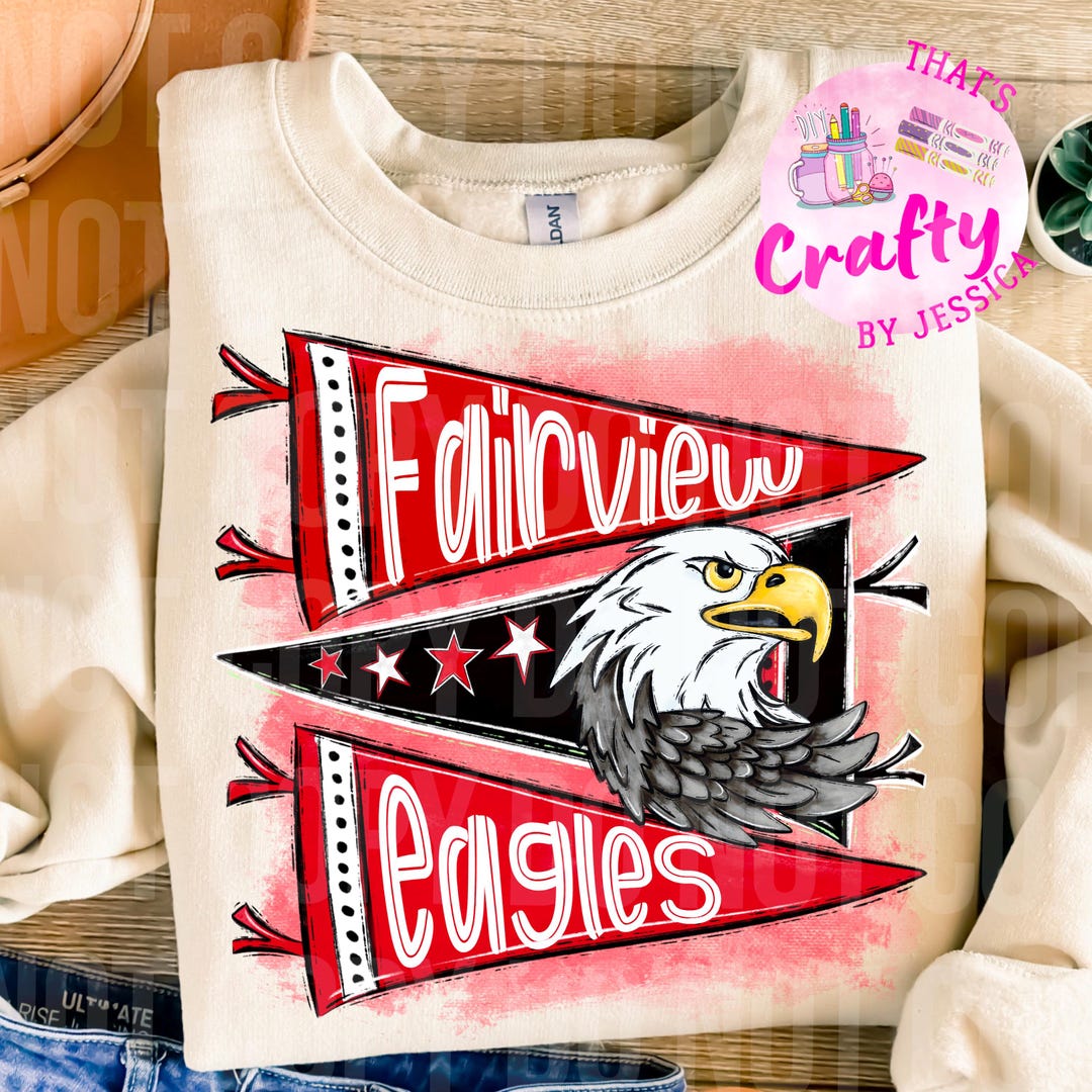 Fairview Eagles Pennant Retro PNG, Digital File, Football, Band, Cheer ...