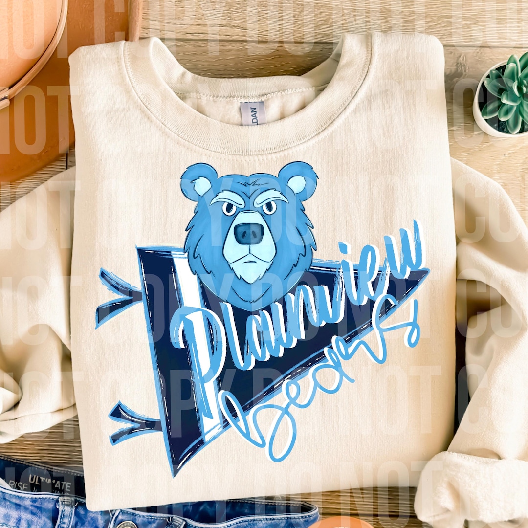 Plainview Bears Custom Pennant Retro PNG, Digital File, Football, Band ...