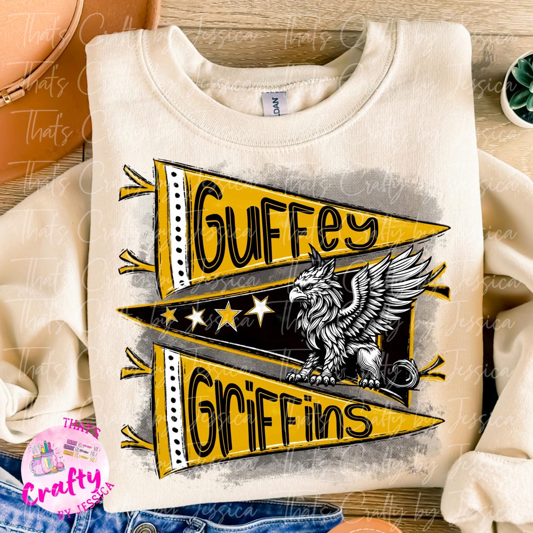 Guffey Griffins Retro PNG, Digital File, Football, Band, Cheer, School ...