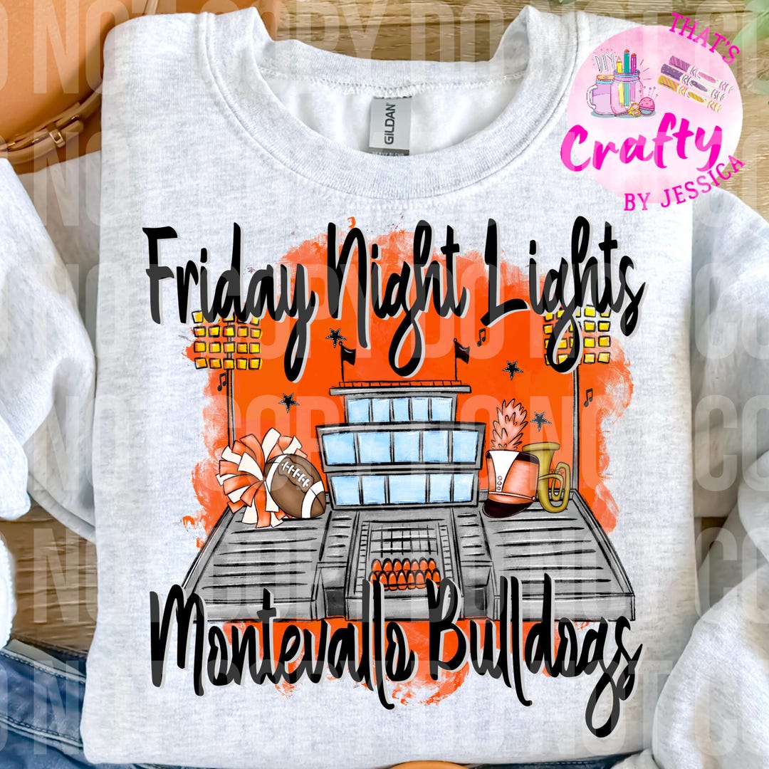 Montevallo Bulldogs Friday Night Lights PNG, Digital File, Football ...