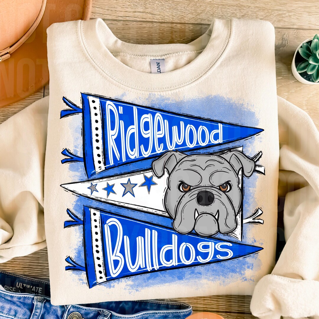 Ridgewood Bulldogs Retro PNG, Digital File, Football, Band, Cheer ...