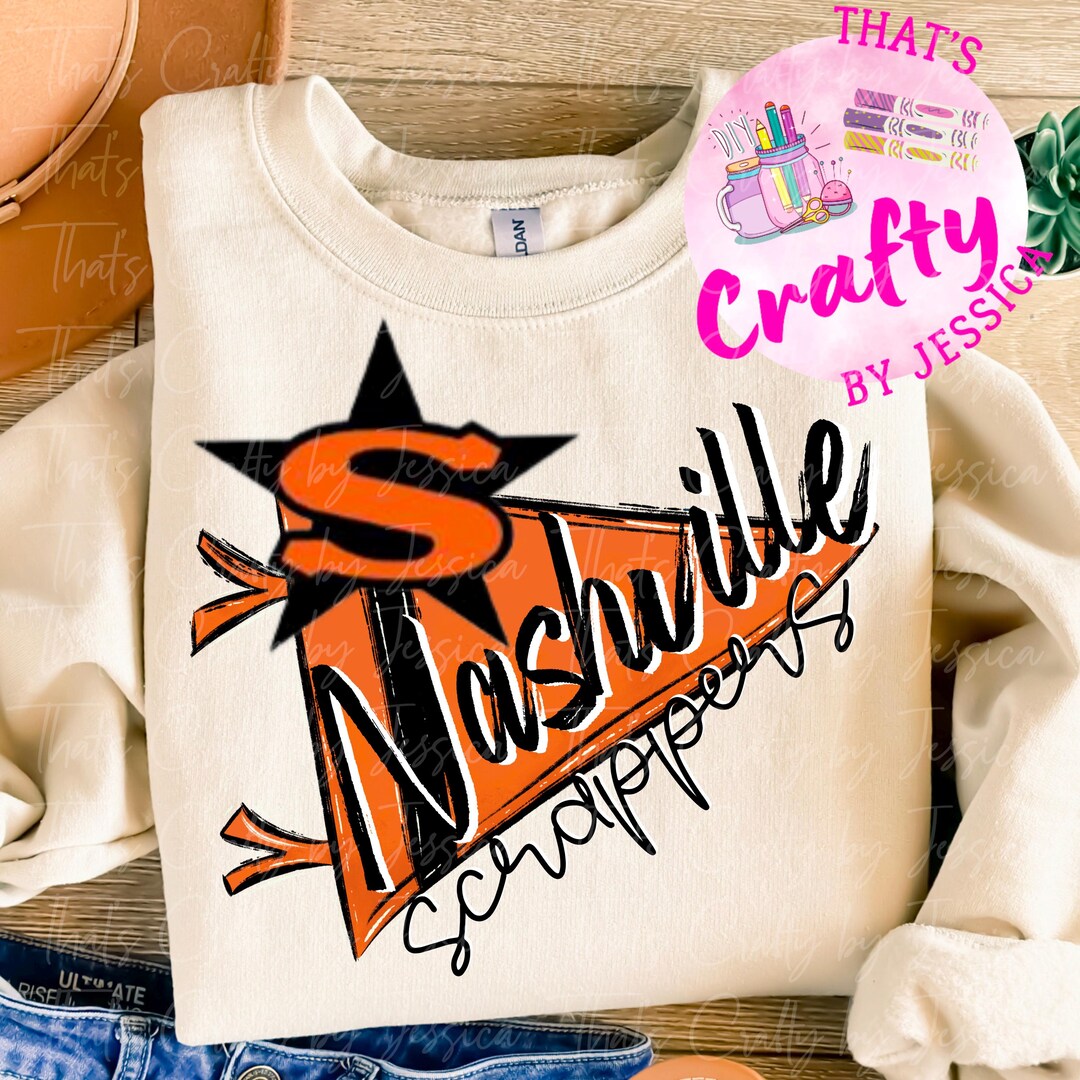 Nashville Scrappers 1 Pennant Retro PNG, Digital File, Football, Band ...