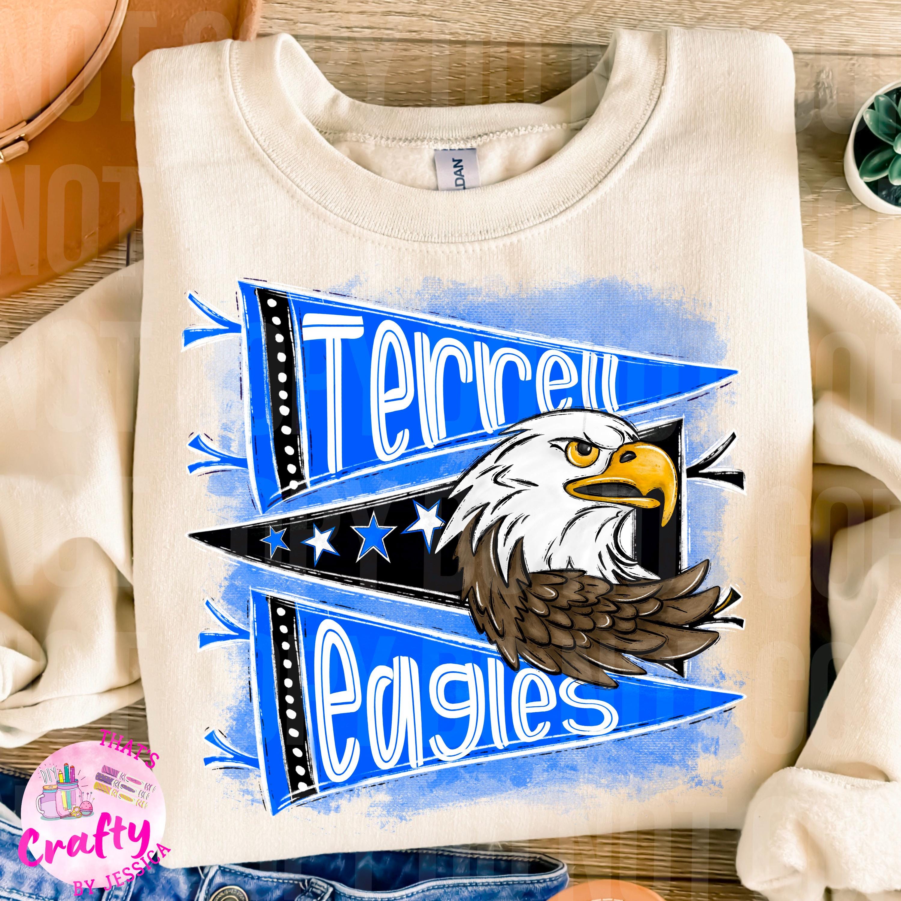Terrell Tigers Pennant Retro PNG, Digital File, Football, Band, Cheer ...