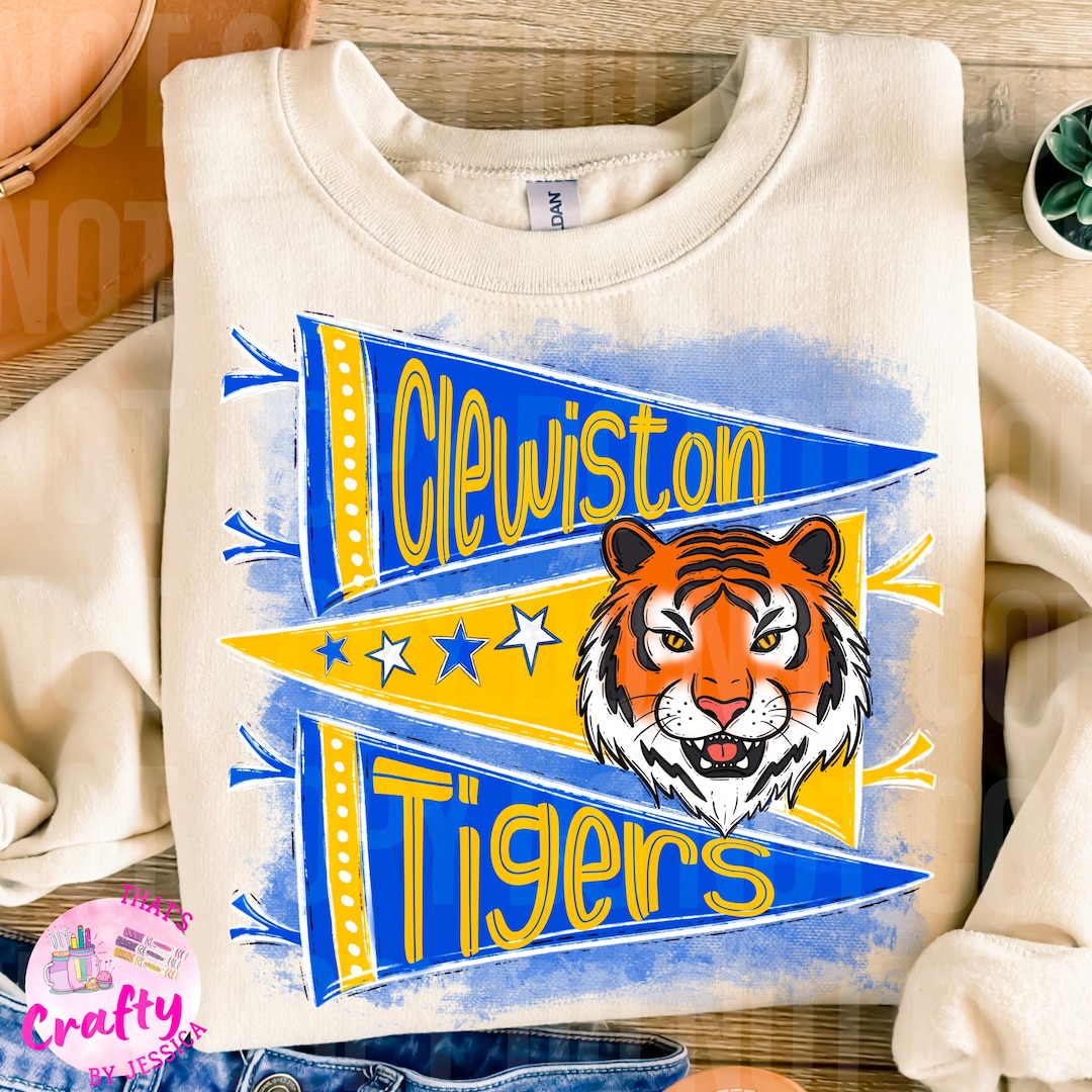 Clewiston Tigers Pennant Retro PNG, Digital File, Football, Band, Cheer ...