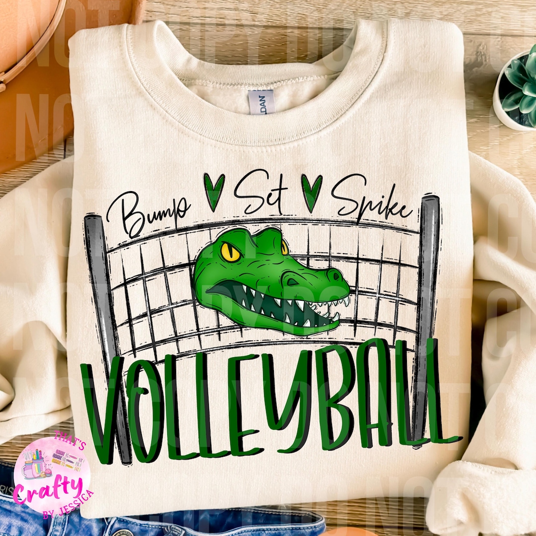 Bump Set Spike Gators Volleyball PNG, Digital File, Sublimation Design ...